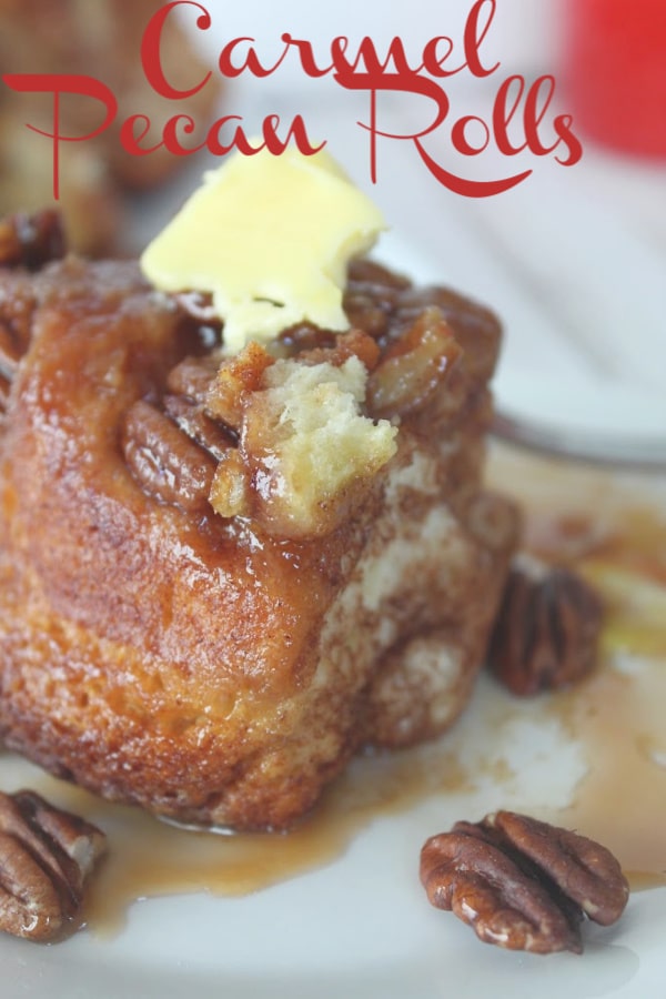 Easy to Make Caramel Pecan Rolls - We Dish It Up We Dish It Up
