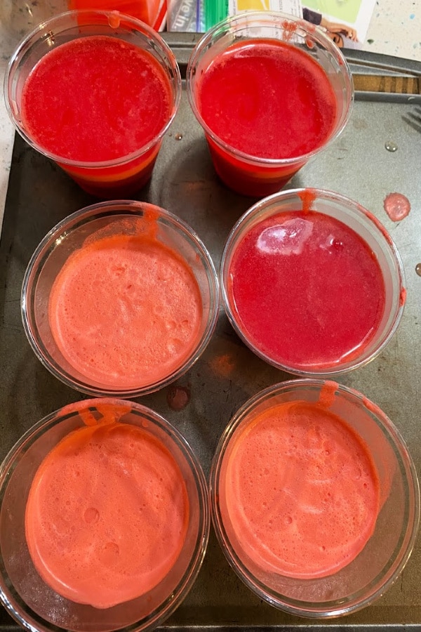 Strawberry Layered Jello Cups - We Dish It Up