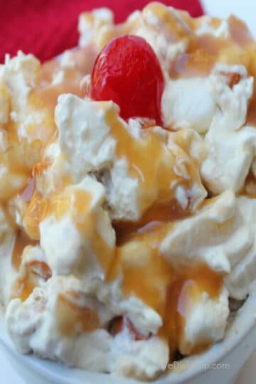 Caramel Apple Fluff Salad - We Dish It Up We Dish It Up